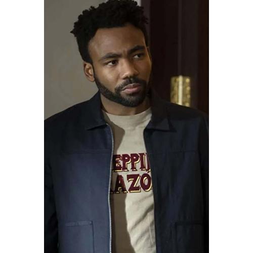 Atlanta S3 Earn Marks Donald Glover Black Cotton Jacket