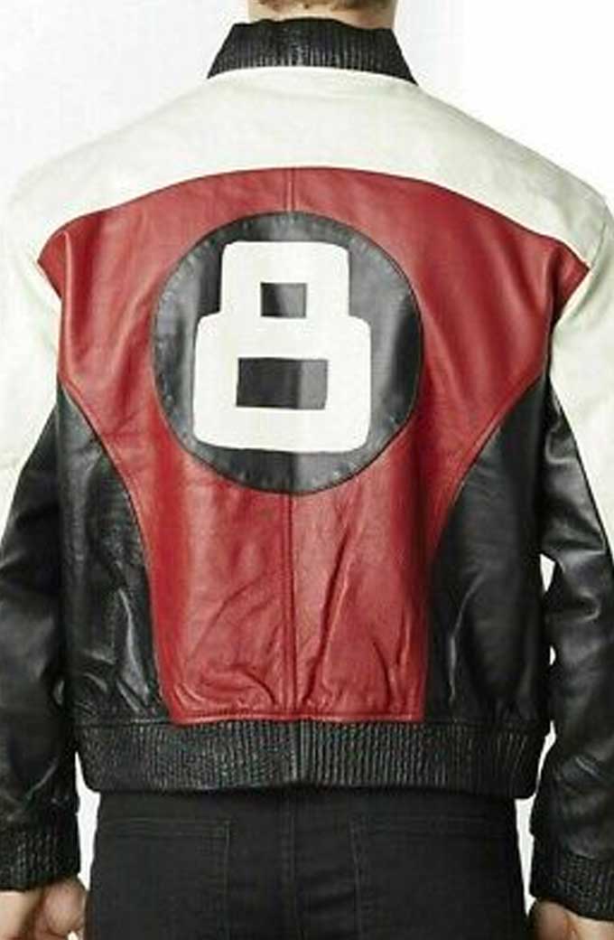 David Puddy Seinfeld Patrick Warburton 8 Ball Leather Jacket