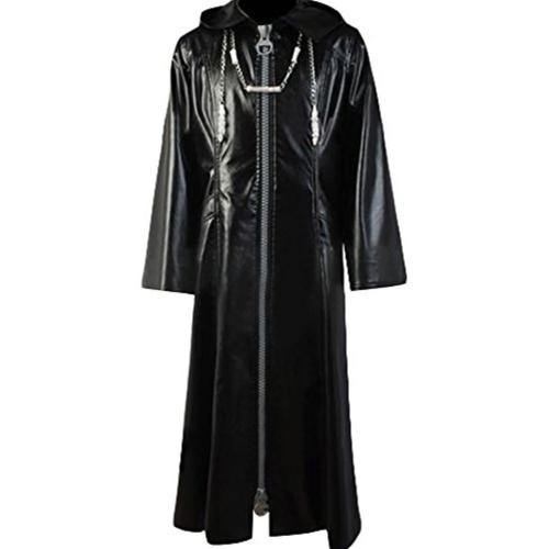 Kingdom Hearts Organization 13 Hooded Cosplay Leather Coat