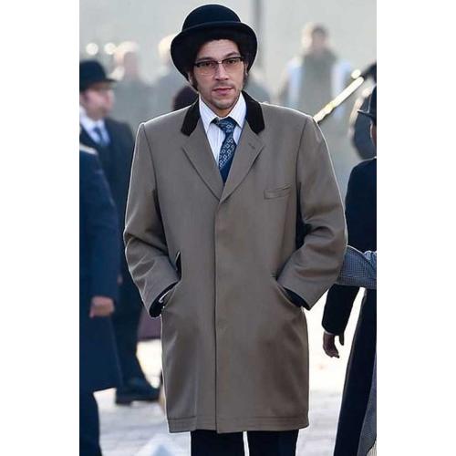 Jasper Joel Fry Cruella Mens Casual Grey Cotton Trench Coat