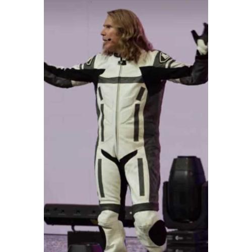 Eurovision Lars Erickssong Will Ferrell White Racer Jacket