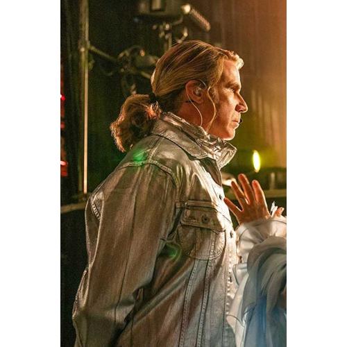 Eurovision Lars Erickssong Will Ferrell Silver Bomber Jacket