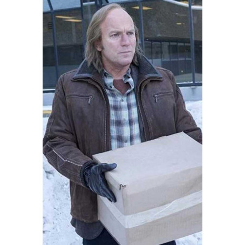 Fargo Ewan McGregor Emmit Stussy Brown Suede Leather Jacket
