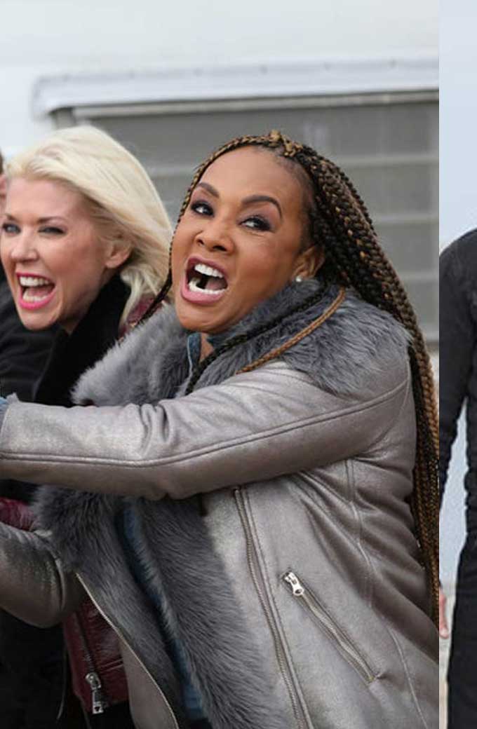 Vivica A Fox The Last Sharknado Skye Grey Leather Jacket