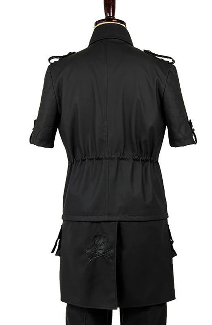 Noctis Lucis Final Fantasy Gaming Cosplay Black Leather Jacket