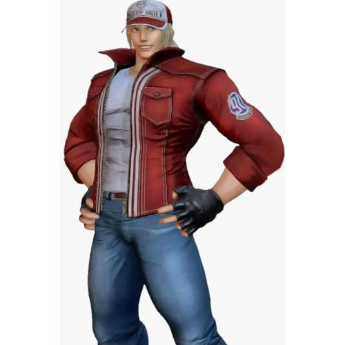 King Of Fighters XIV Terry Bogard Cosplay Red Leather Jacket