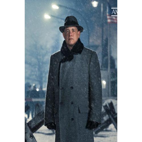 Tom Hanks Bridge of Spies James B. Donovan Grey Wool Coat