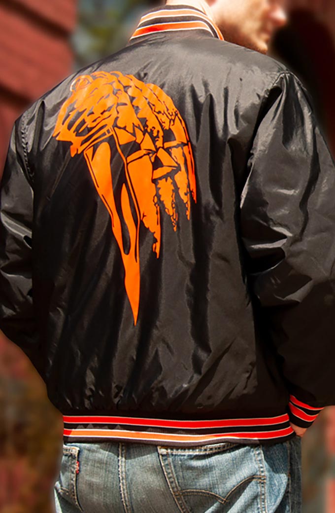 Halloween Party Movie Black Bomber Nylon Jacket For Men