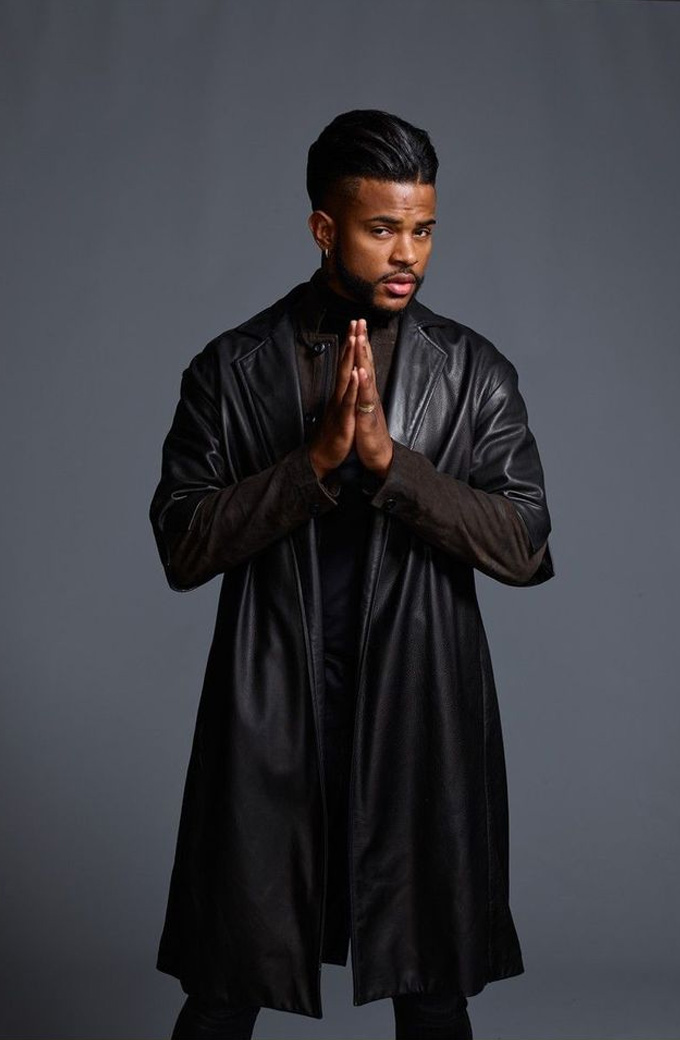 Trevor Jackson Superfly Youngblood Priest Black Long Coat
