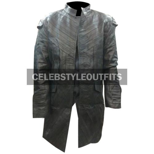 Captain Flint Black Sails Toby Stephens Black Leather Coat