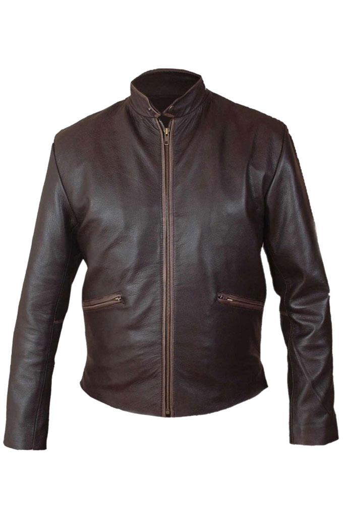 Sam Flynn Garrett Hedlund Tron Legacy Brown Leather Jacket