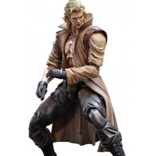 Metal Gear Solid Liquid Snake Cosplay Brown Long Leather Coat