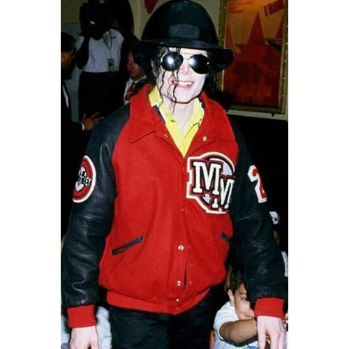 Michael Jackson Mickey Mouse Vintage Classic Red Wool Jacket