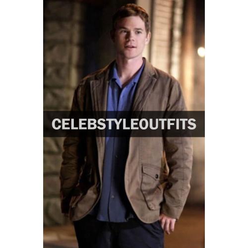 Smallville TV Show Aaron Ashmore Jimmy Olsen Beige Jacket