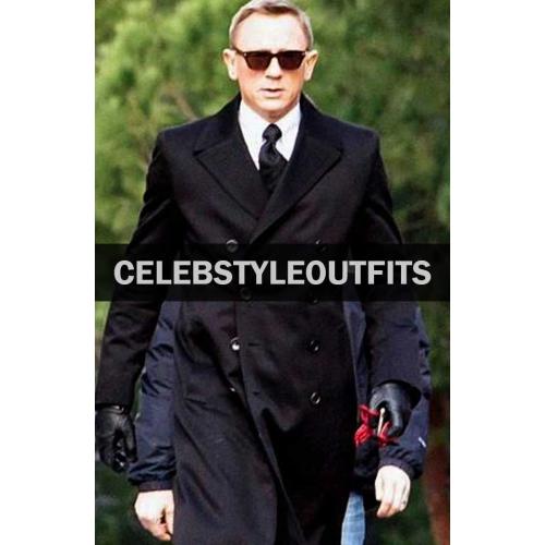 Spectre Daniel Craig James Bond Double Breasted Trench Coat