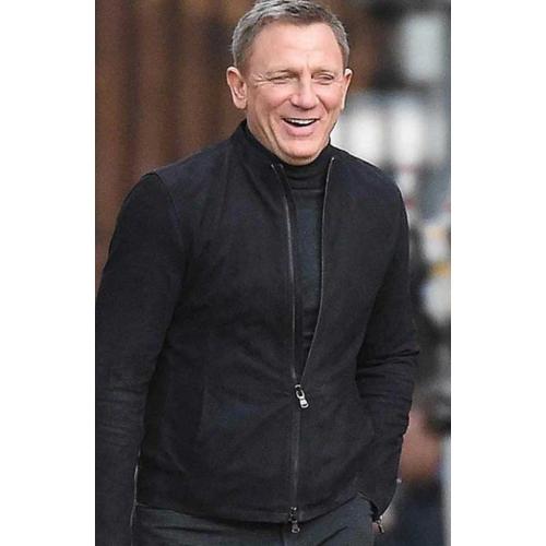 James Bond Spectre Daniel Craig Bomber Black Cotton Jacket