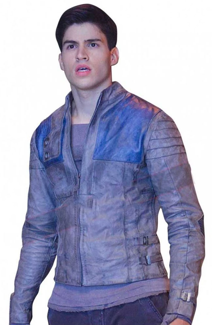 Krypton TV Series Cameron Cuffe Seg-El Blue Leather Jacket