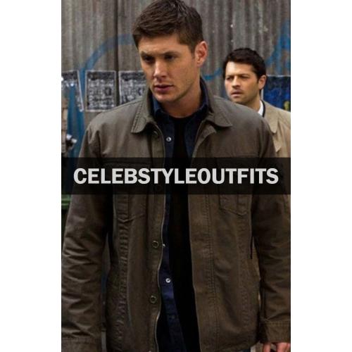 Dean Winchester Jensen Ackles Supernatural Green Cotton Jacket