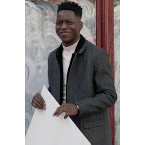 Sam Obisanya Ted Lasso TV Series Toheeb Jimoh Grey Wool Coat