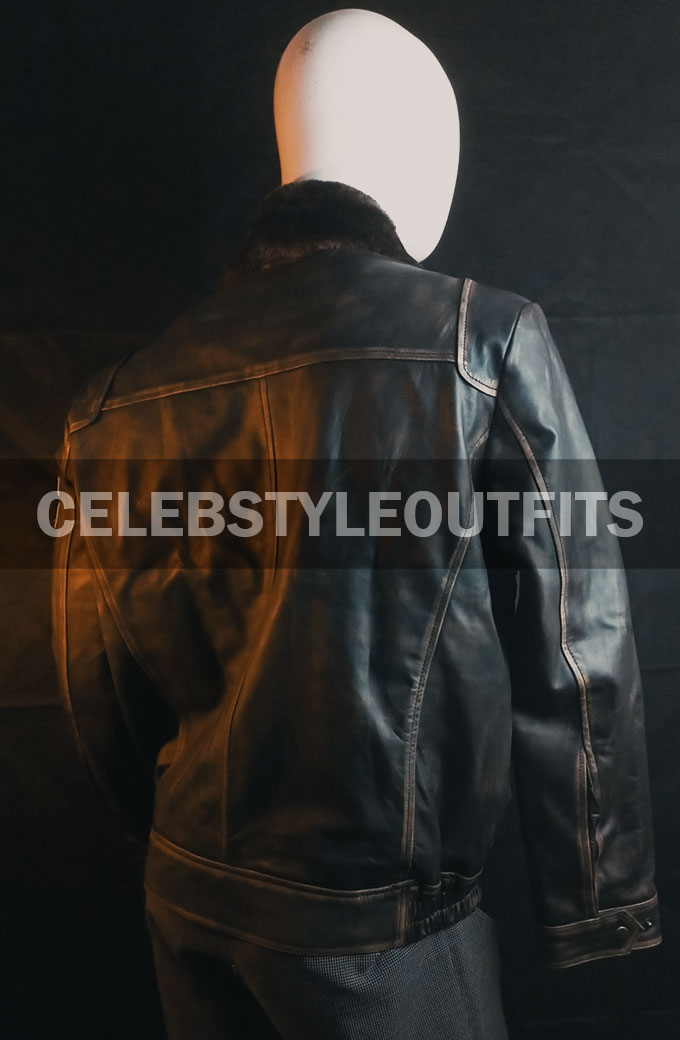 The Protector Zeynep Erman Red Genuine Leather Jacket