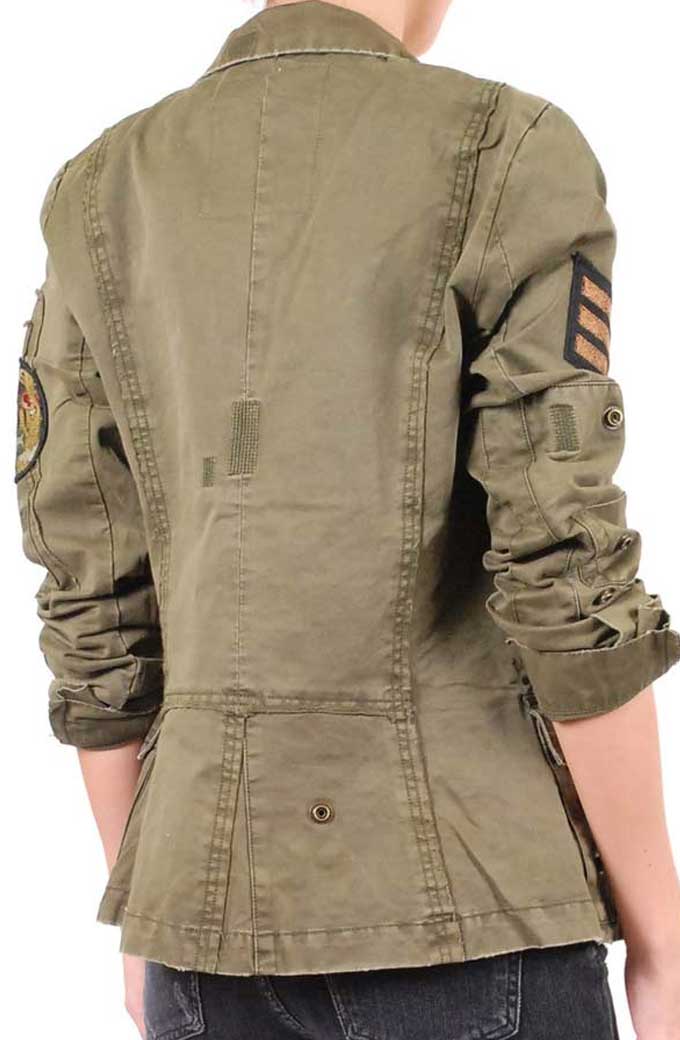 Mekia Cox The Rookies Nyla Harper Green Cotton Jacket