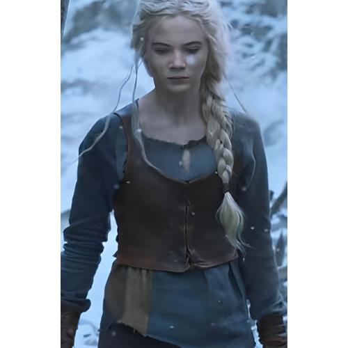 Princess Cirilla The Witcher Freya Allan Brown Leather Vest