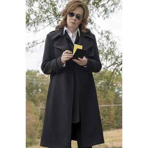 Watchmen Laurie Blake Jean Smart Black Wool Trench Coat