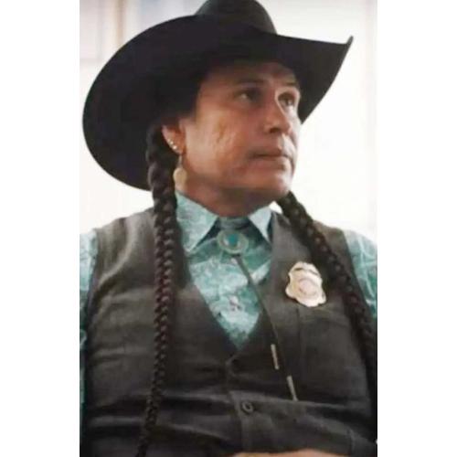 Mo Yellowstone TV Show Moses J Brings Plenty Black Cotton Vest